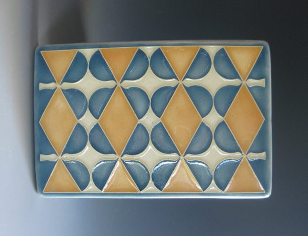 Argyle tile in orange – one acre ceramics