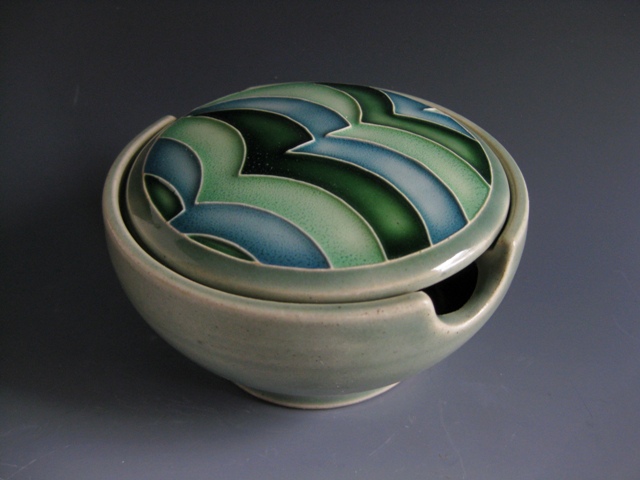 P-030 salt dish celadon – one acre ceramics