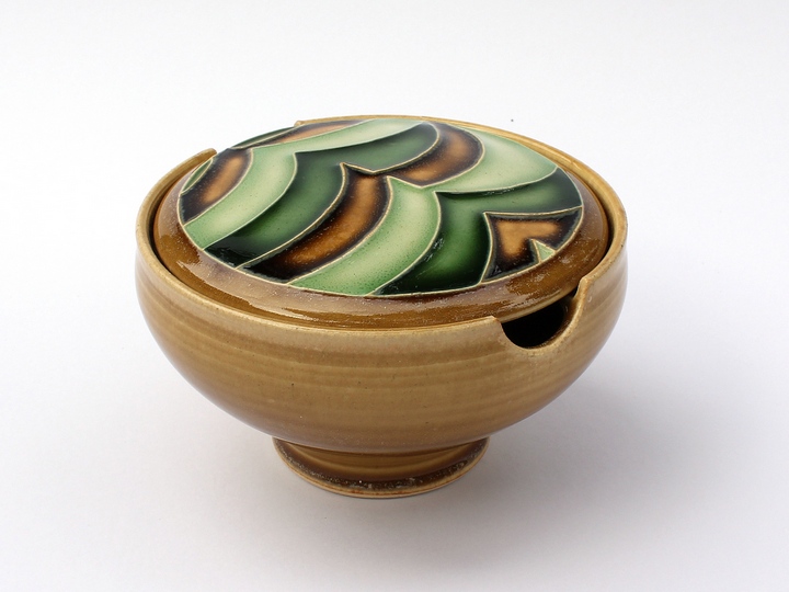Salt dish, tan – one acre ceramics